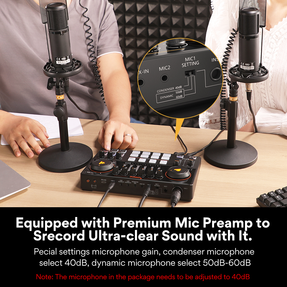 Maono AME2 Set Mikrofon Pemeluwap Kad Bunyi Profesional Maonocaster ...