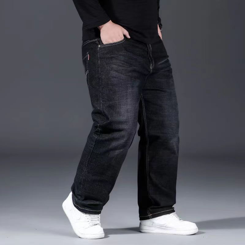 【40-52inch】Plus Size Large Stretchable High Waist Jeans for men Fat ...