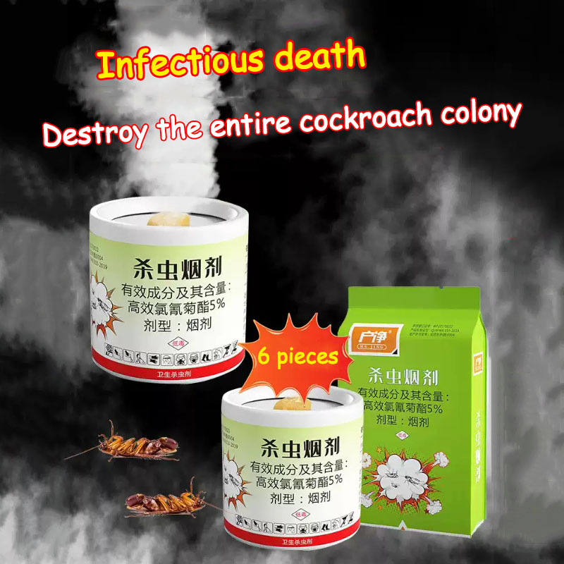 *READY STOCK AT MALAYSIA*6pcs New Home Cockroach Killer Smoke Strong ...
