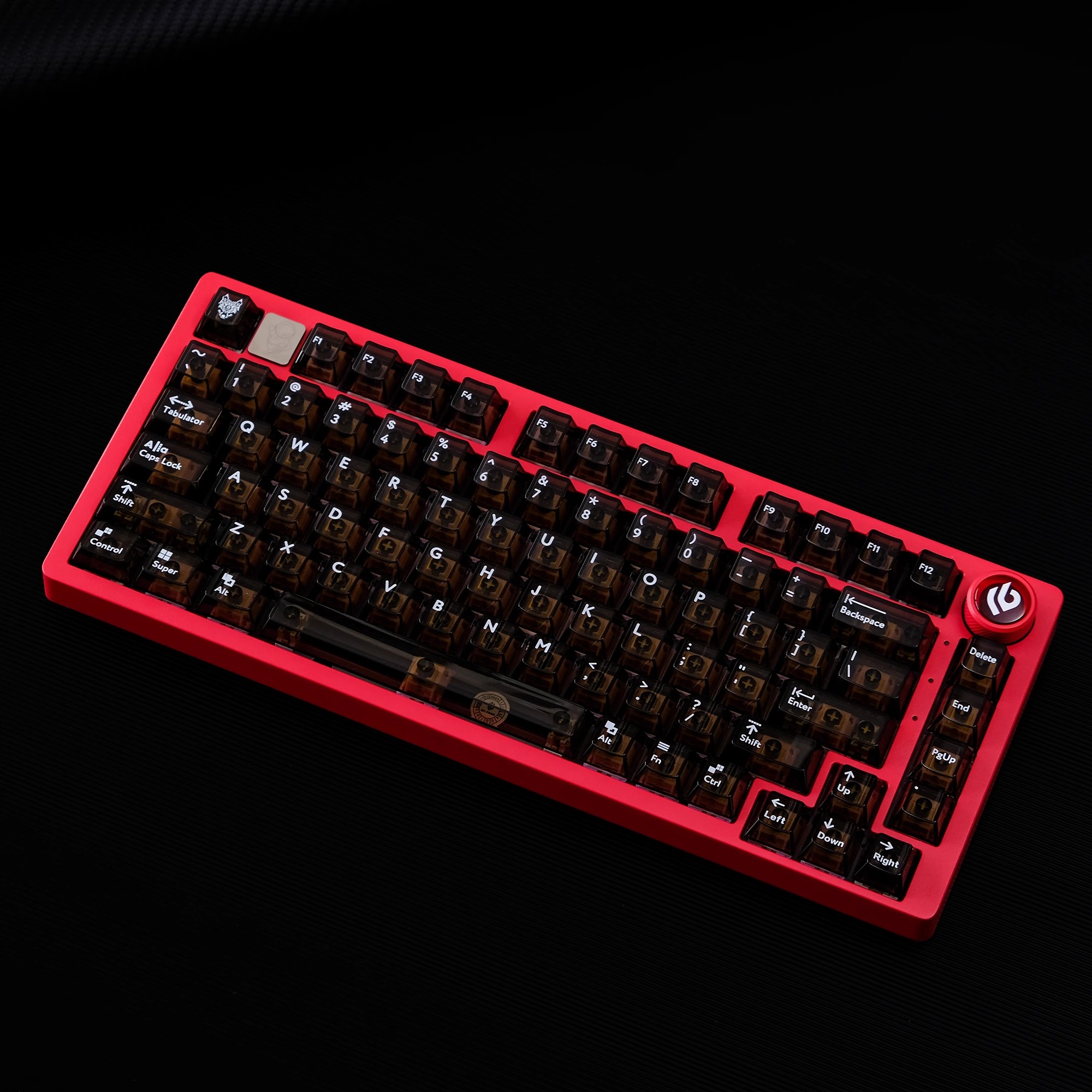 AiFei 114 Keys Crystal transparent keycaps Cherry Profile RGB Backlit ...