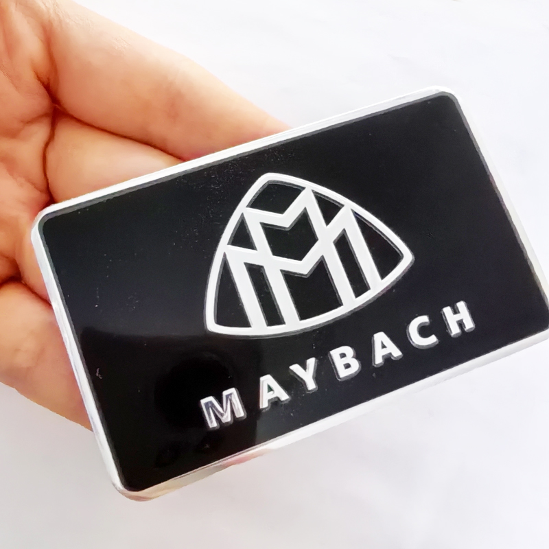 1 x Aluminum MAYBACH BRABUS AMG LOGO Auto Car Decorative Emblem Badge ...