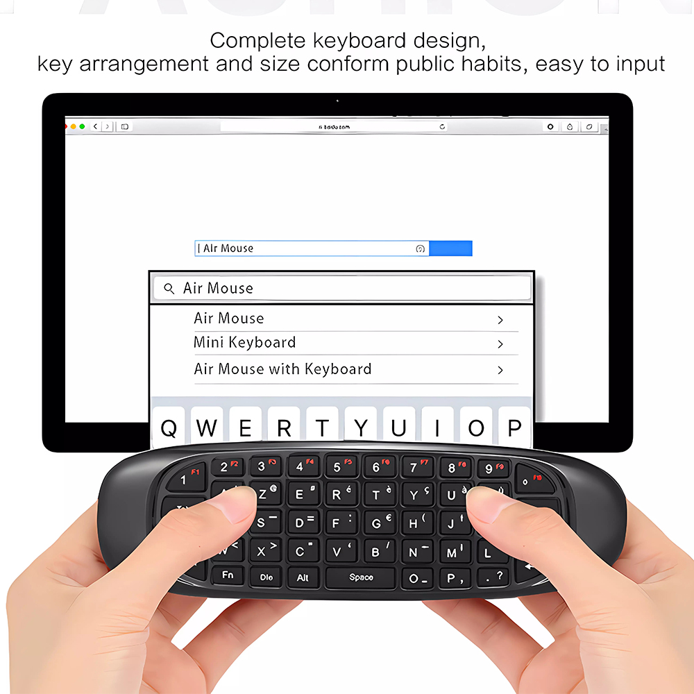 C120 Fly Air Mouse Wireless Keyboard 2.4G Smart Universal Remote ...
