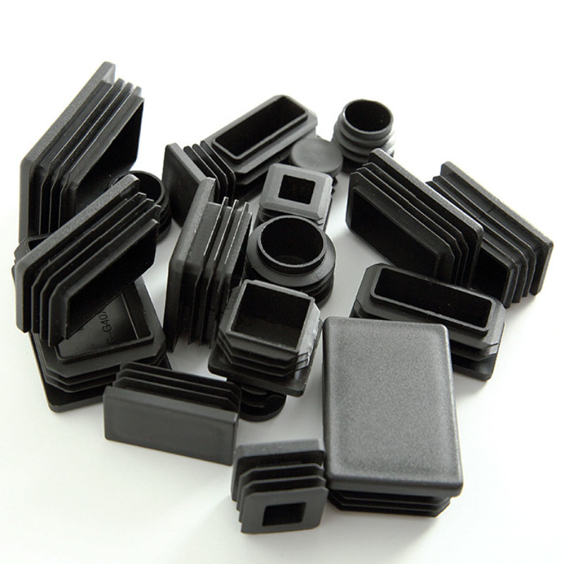 Black Square Plastic Insert Plugs Rectangle/Square Dust Stopper Blank ...