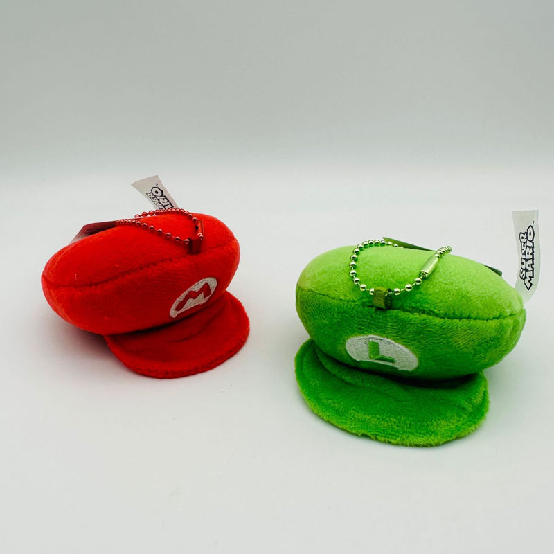 6cm Anime Game Super Mario Luigi Brothers Hat Series Keychain Cute ...