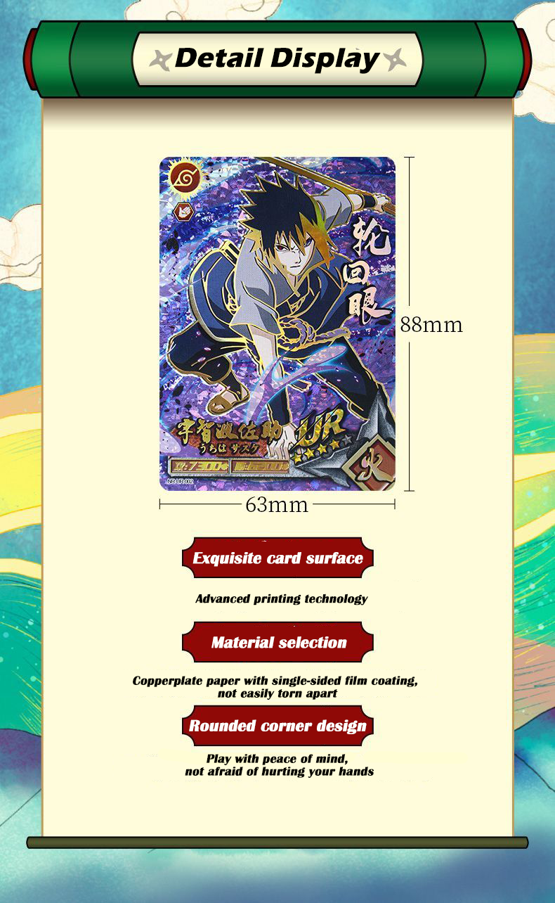 150 Naruto card anime tcg Naruto Sasuke Kakashi rare UR/SSR/CP ...