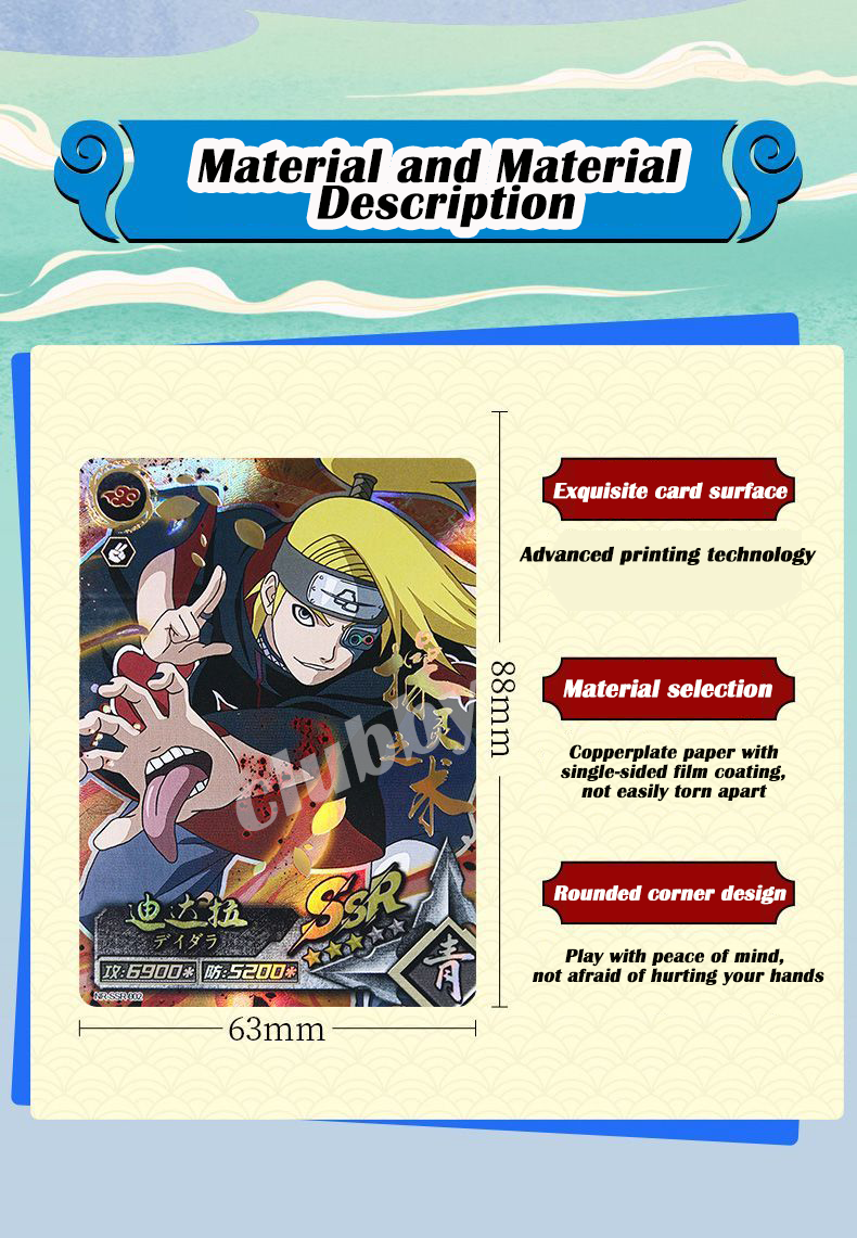 150 Naruto card anime tcg Naruto Sasuke Kakashi rare UR/SSR/CP ...
