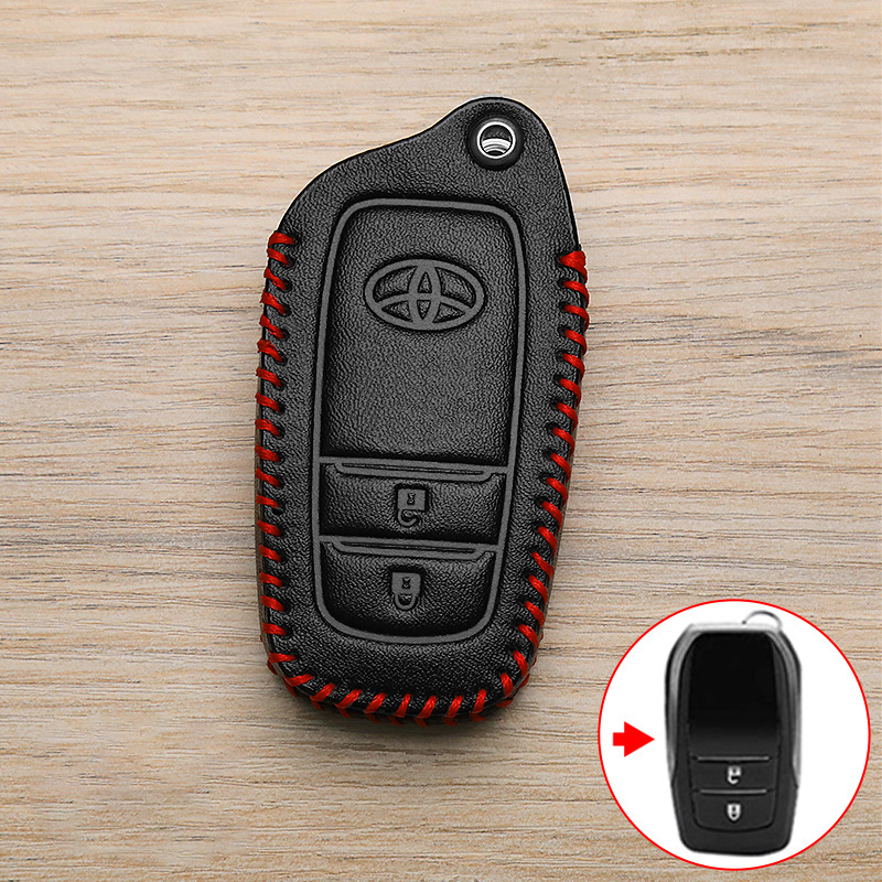 Toyota Genuine Leather Car Remote Key Case For Toyota HILUX GR SPORT ...