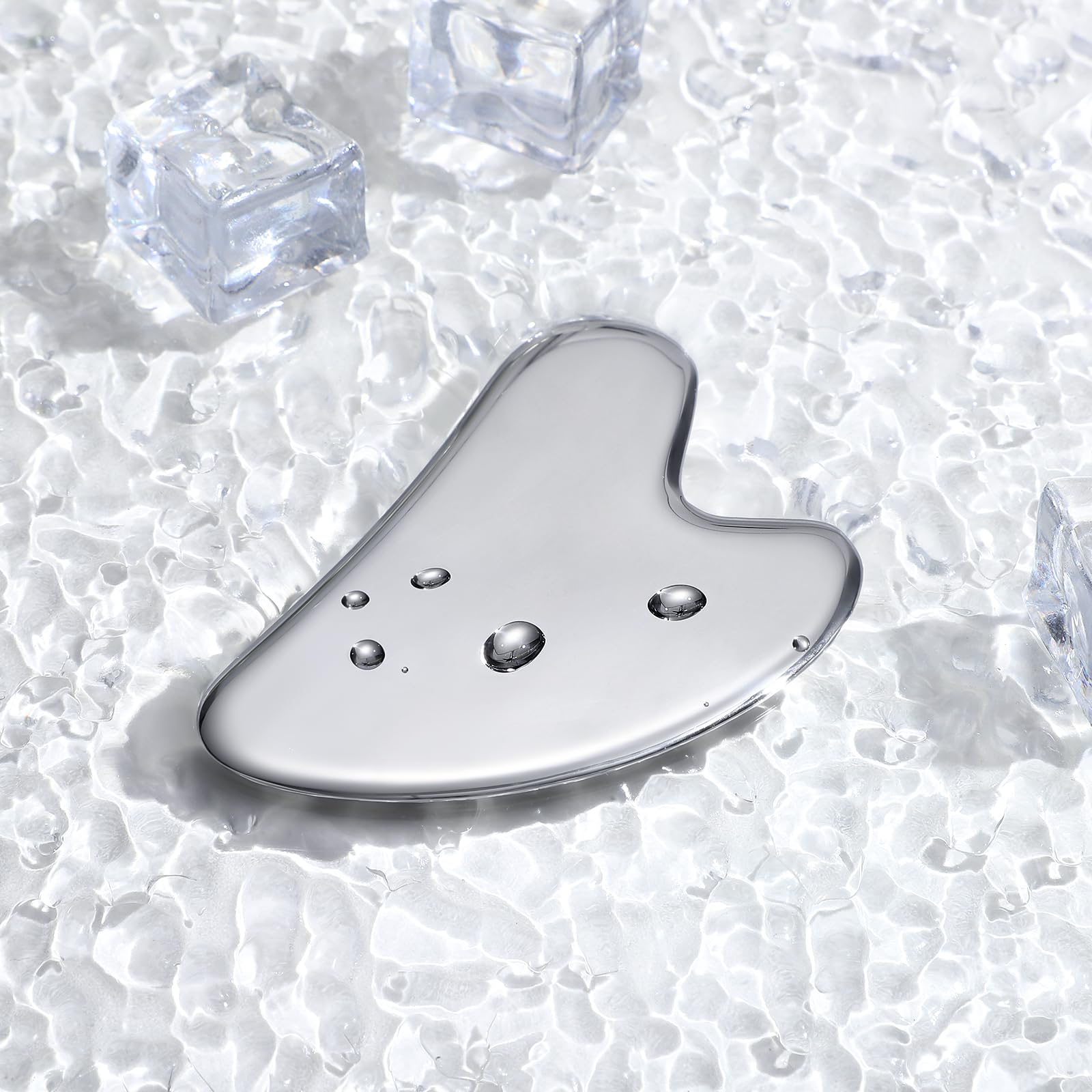 Stainless Steel Scraping Board – Large Heart-Shaped For Face Firming ...
