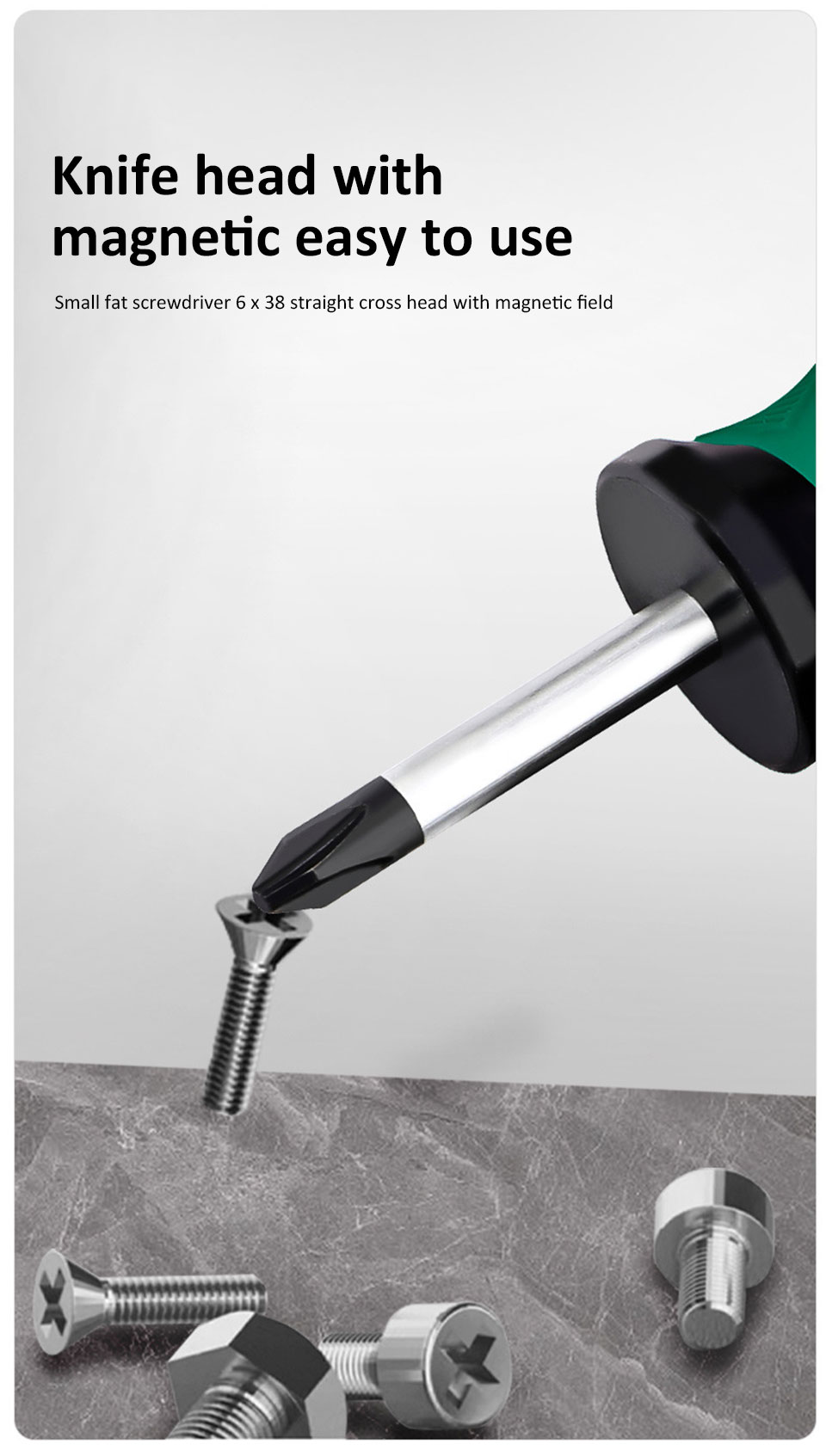 High Carbon Steel Screwdriver Mini Cross/Straight Screwdrive Extendable ...