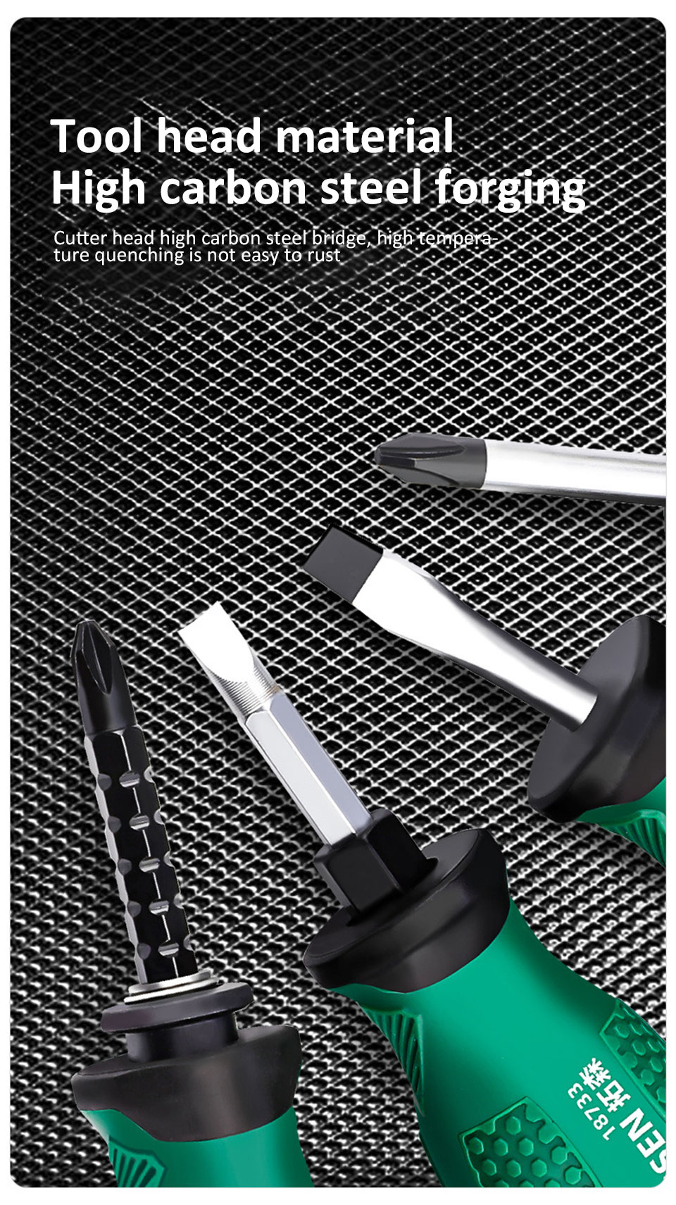 High Carbon Steel Screwdriver Mini Cross/Straight Screwdrive Extendable ...