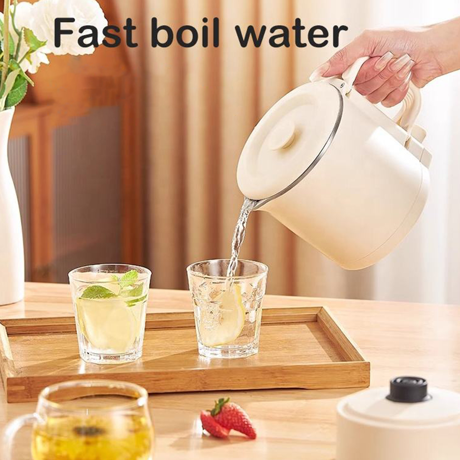 【Malaysia Spot Sale】800ml 2 In 1 Portable Kettle Electric Mini Kettle ...