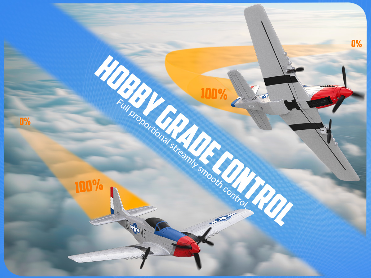 VOLANTEXRC RC Plane 3 Channel Remote Control Airplane Fighter Toys 2 ...