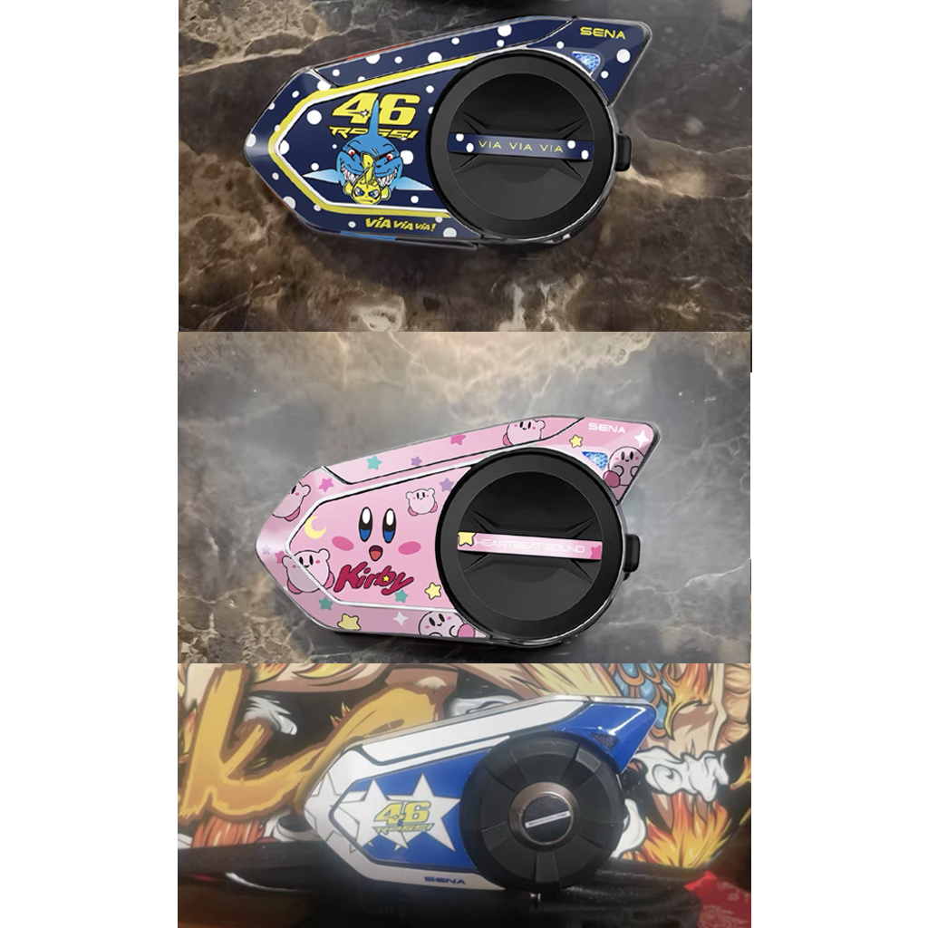 For SENA 50s Motorcycle Earphone Protection Sticker Helmet Earphone ...