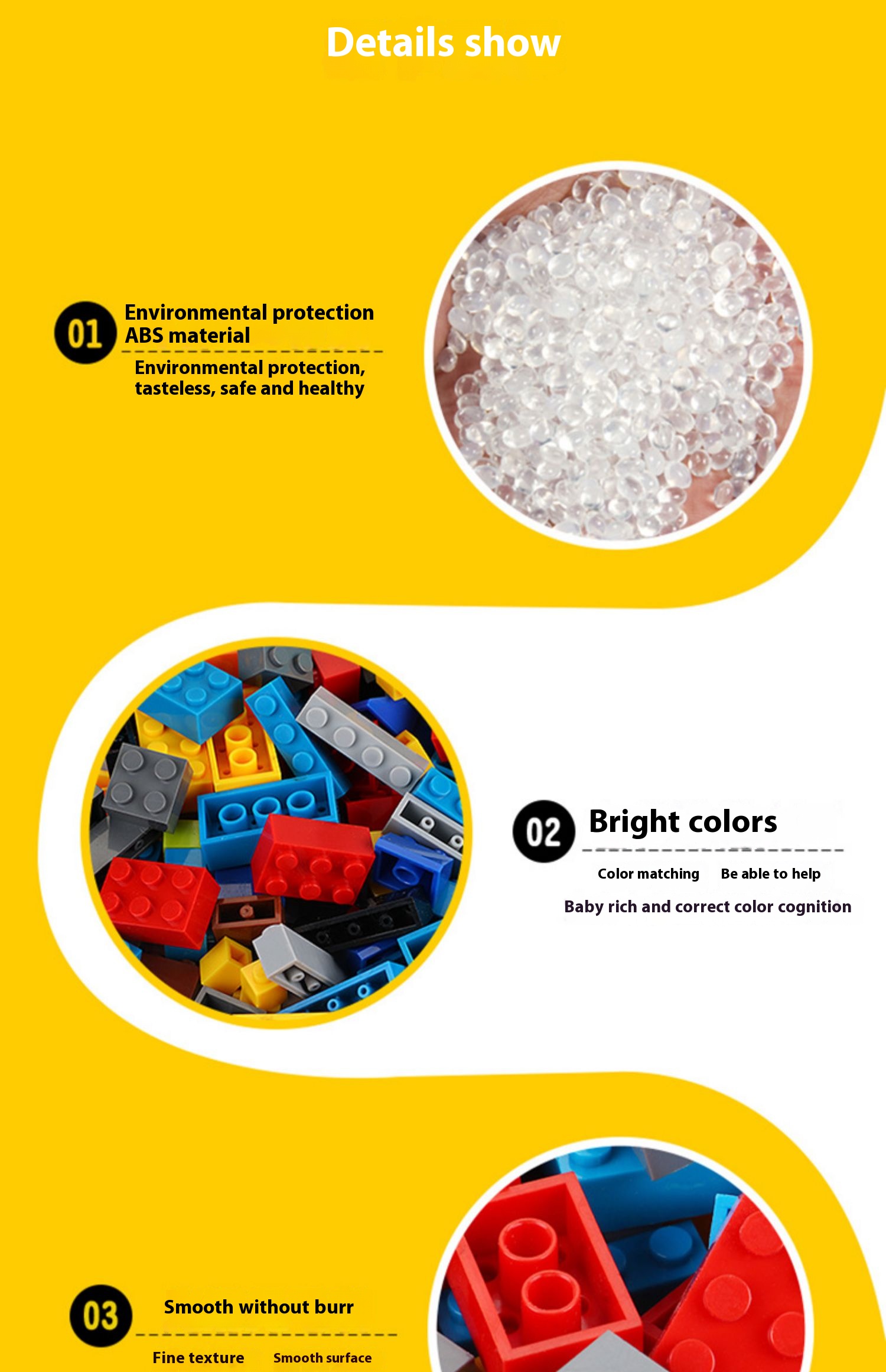 New Style 1,000 Particles Children Educational Assembling Toy Parts ...