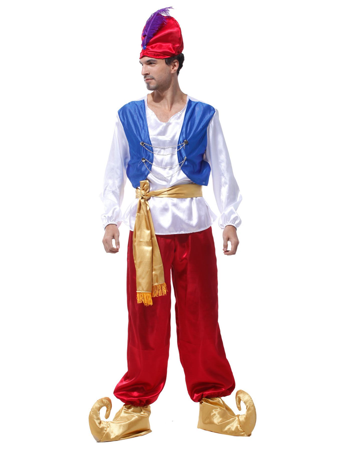 Carnival Adult Aladdin Aladin and the magic lamp Costume Cosplay ...