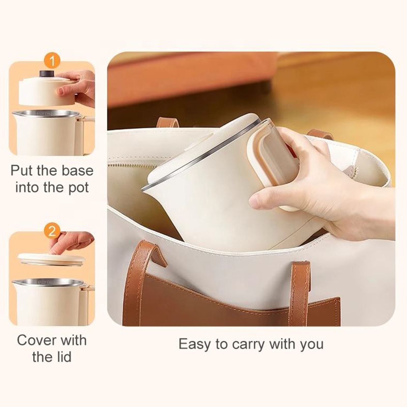 【Malaysia Spot Sale】800ml 2 In 1 Portable Kettle Electric Mini Kettle ...