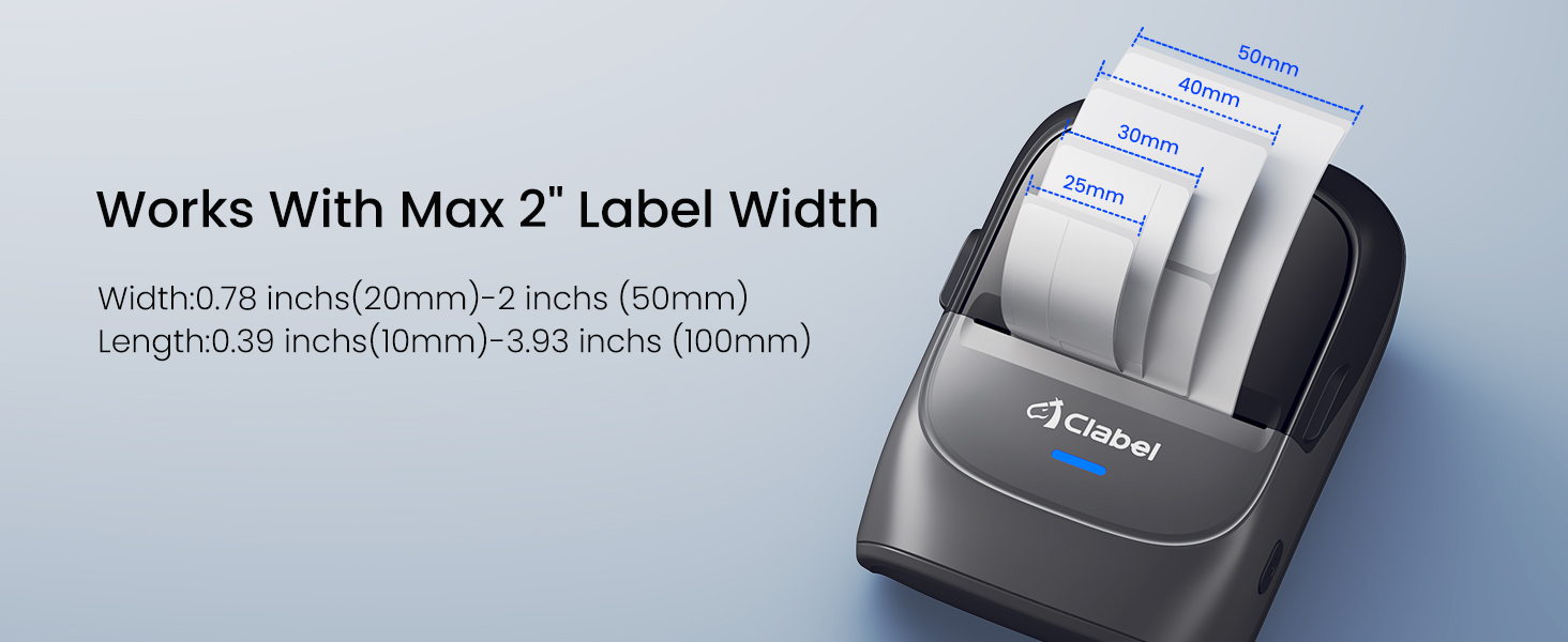 CLABEL 221B Label Printer Wireless Thermal Printer Sticker Printer ...