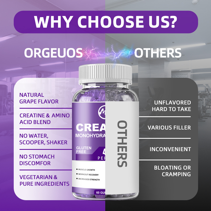 Minch Creatine Monohydrate Gummies Grape Flavor With Collagen BBCA ...