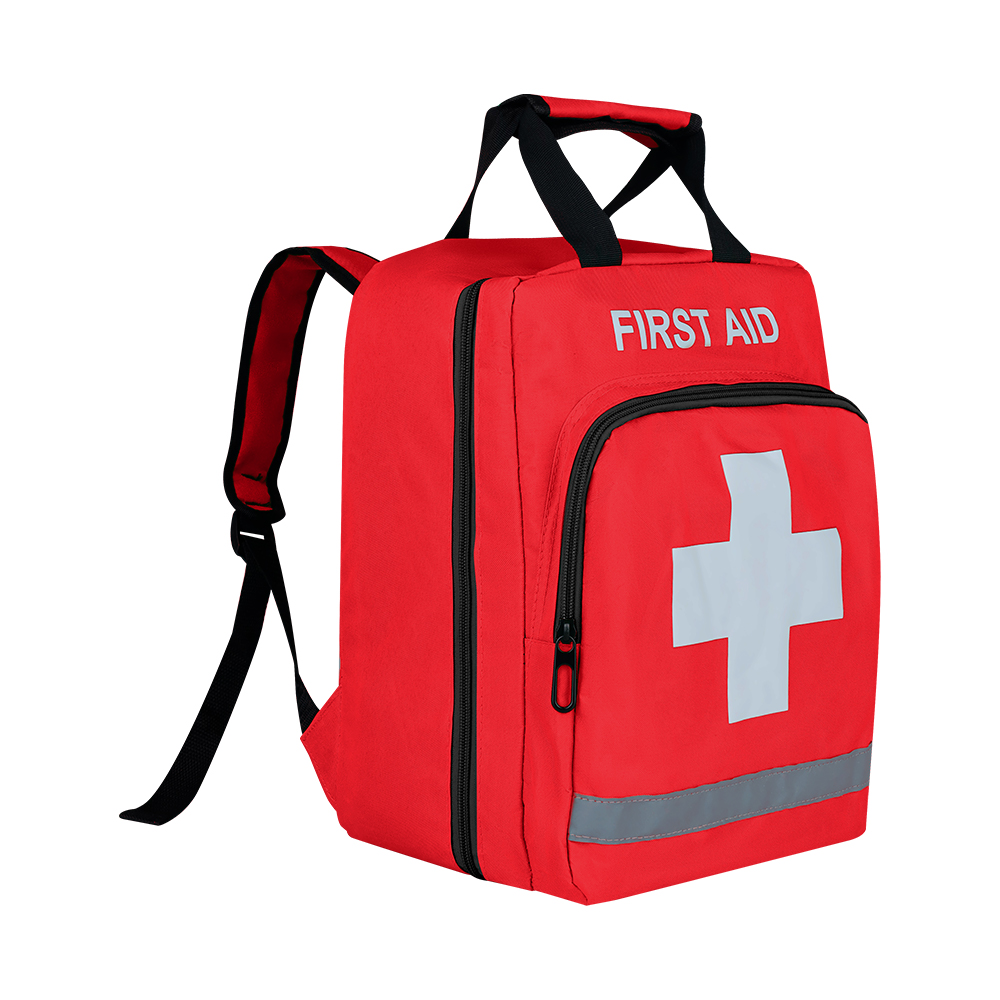 Red Emergency Backpack First Aid Bag Empty Medical First Aid Back Pack ...
