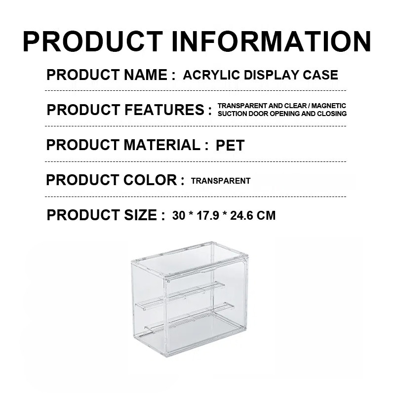 Acrylic Display Case Popmart Storage Organizer Transparent Boxes ...
