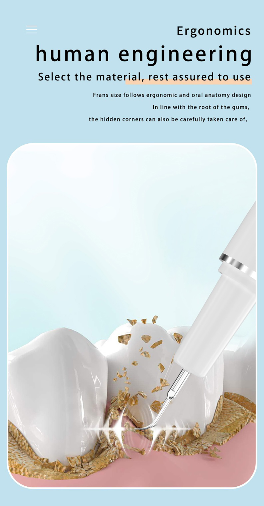 INSMART Tooth Scrubber Ultrasonic Electric Toothbrush Electric Tooth ...