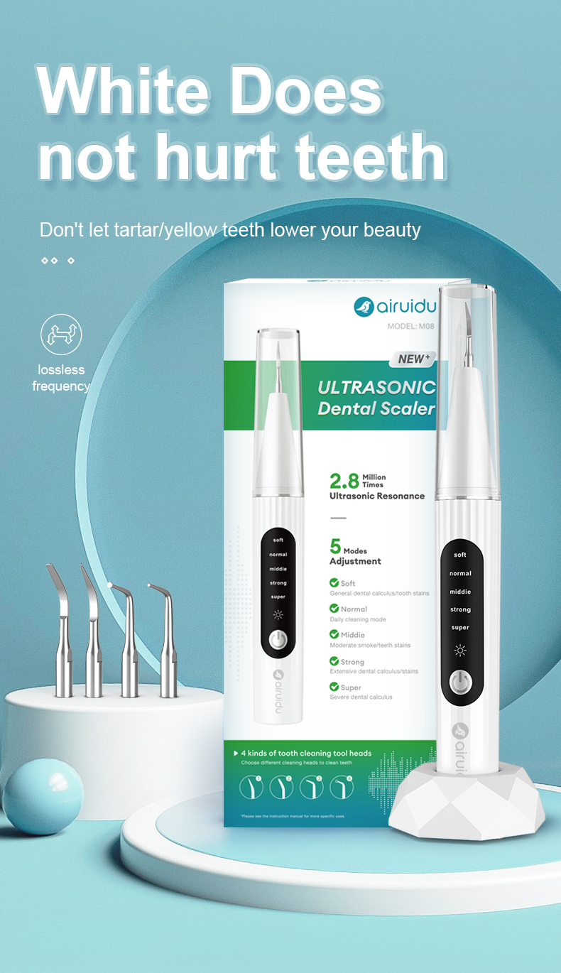 Dr.isla Electric Teeth Cleaner Smart Ultrasonic Scaling Charge Portable ...