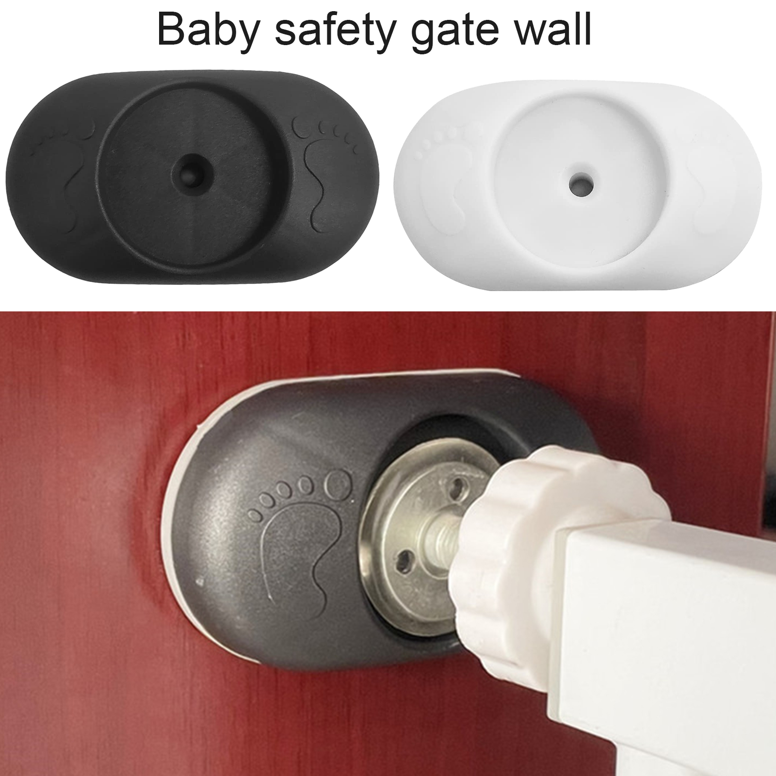[Local delivery] Gate Wall Protector,4 Packs Stair Gate Extension Wall ...