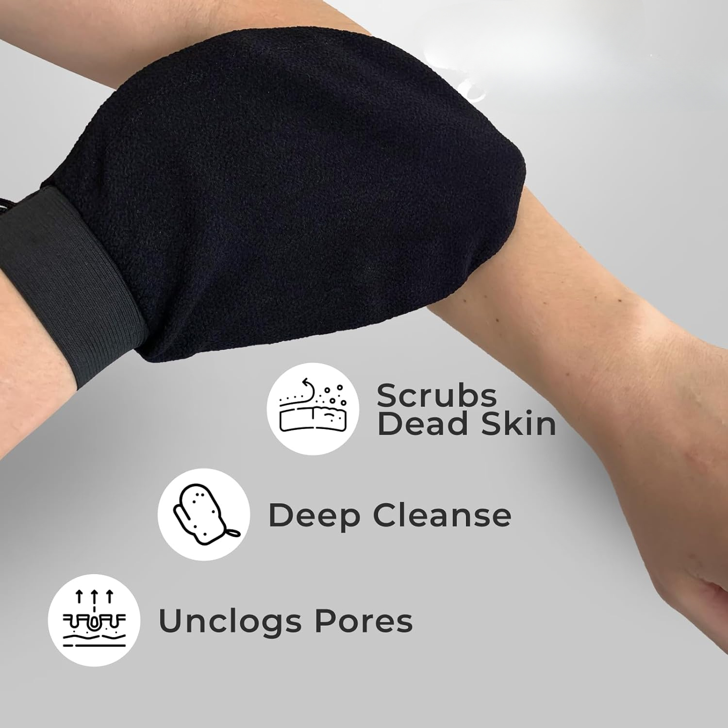 Moroccan Hammam Scrub Gloves - Exfoliating Body & Face Massage Gloves ...