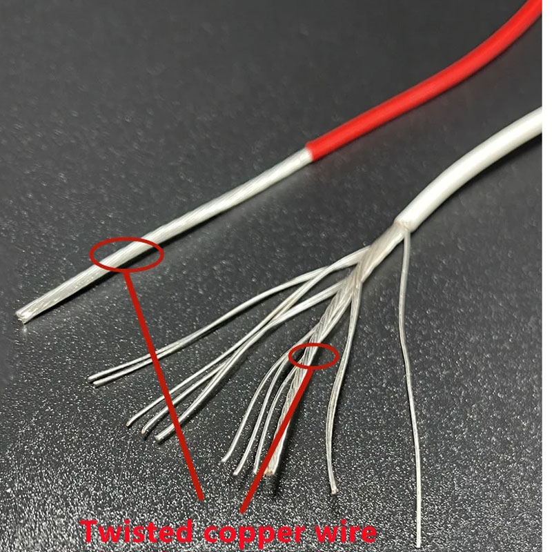 5Meter 20AWG/24AWG Teflon Silver Plated Wire High Temperature Electronic Wire PTFE Teflo Signal ...