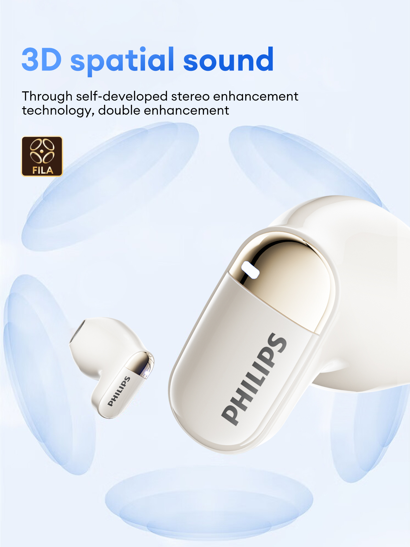 PHILIPS TAT2169 Dual microphones Al Spatial 3D stereo sound 5.4 ...