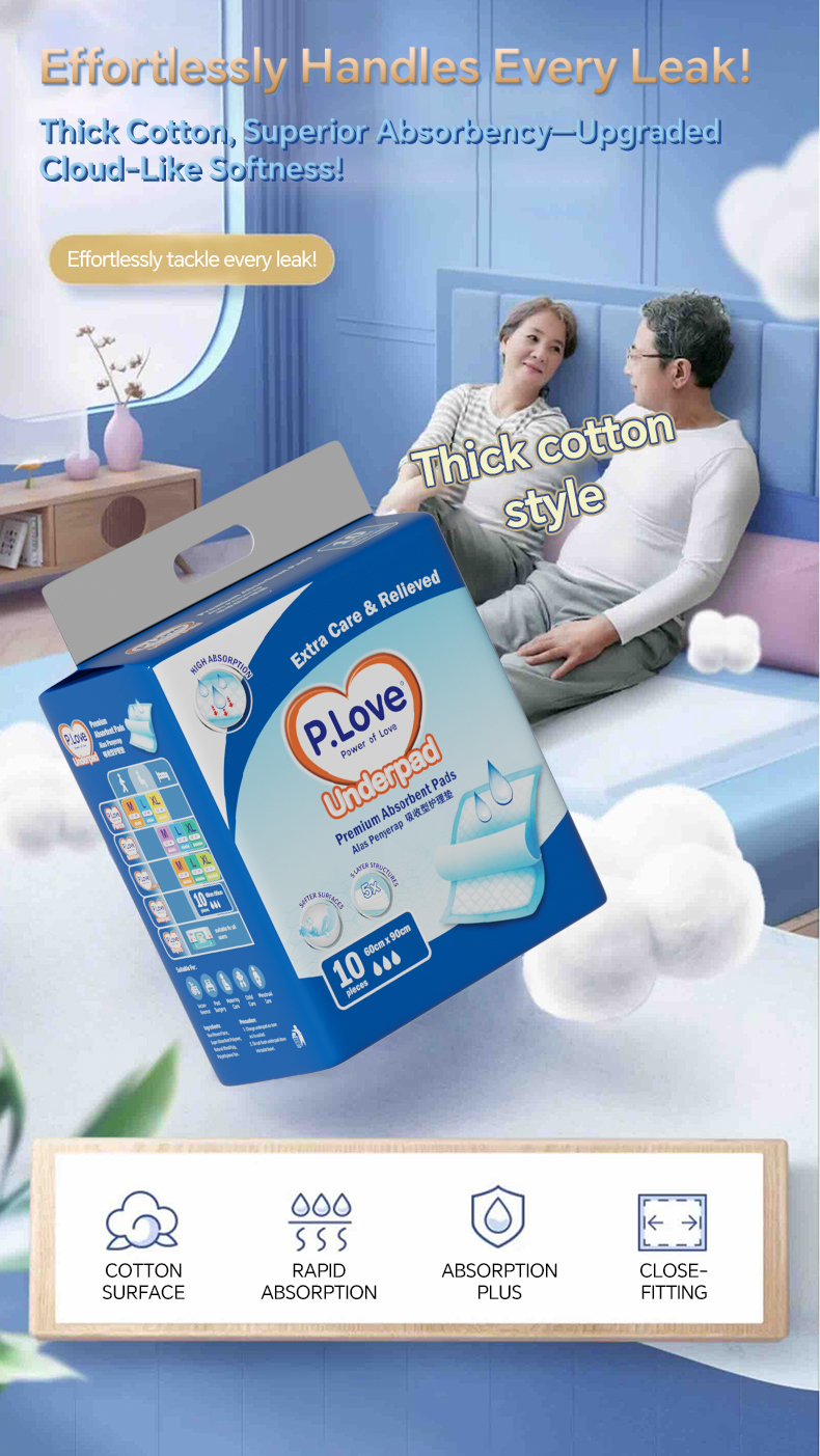 P.Love Adult Disposable Premium Under Pad Hygienic Protector ...