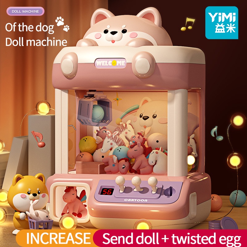 YIMI Kids Claw Machine Mini Claw Machine Doll Capsule Toy Auto Claw ...