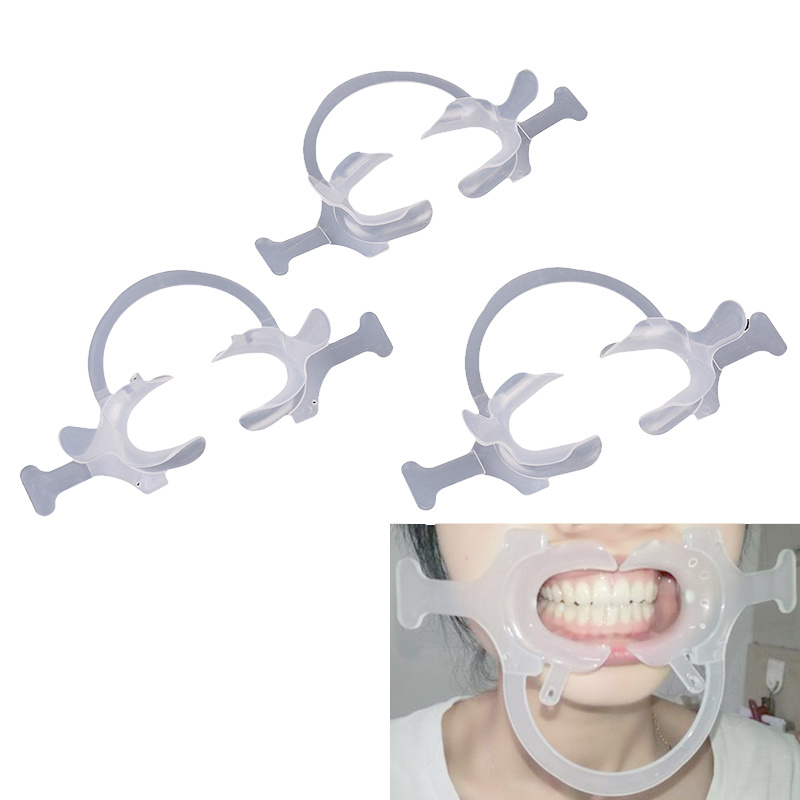S/L C Type Mouth Opener Dental Expand Oral Care Transparent Cheek Lip ...