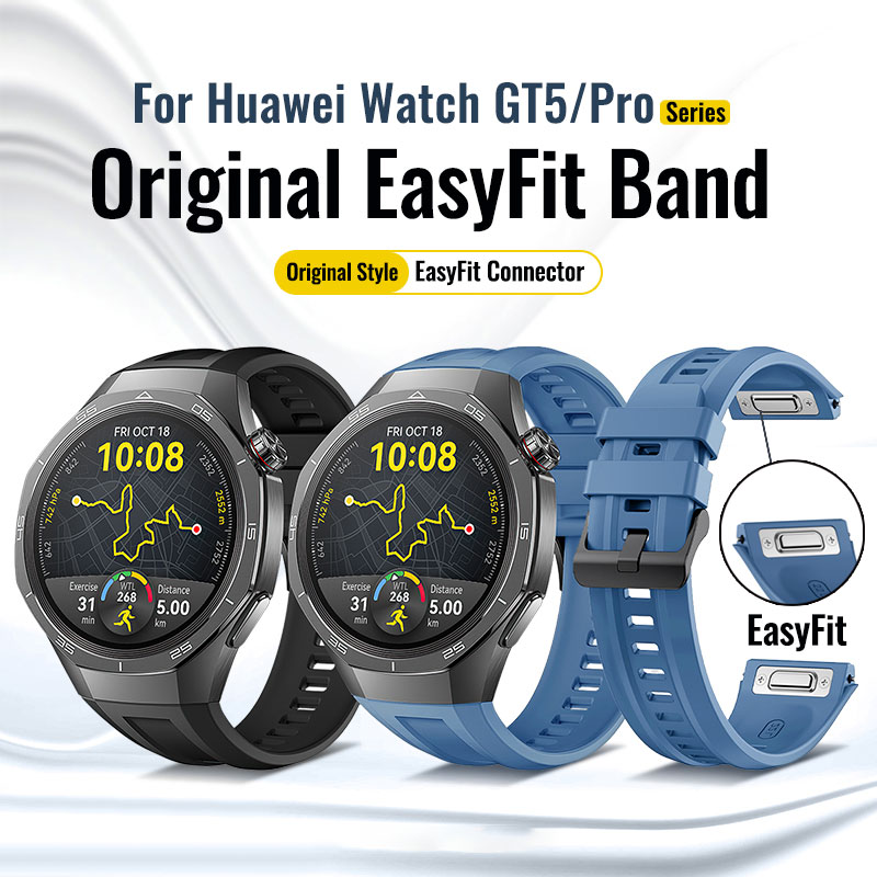 Original Design No Gap EasyFit Silicone Strap for Huawei Watch GT5 Pro 46mm 42mm Watchband One ...