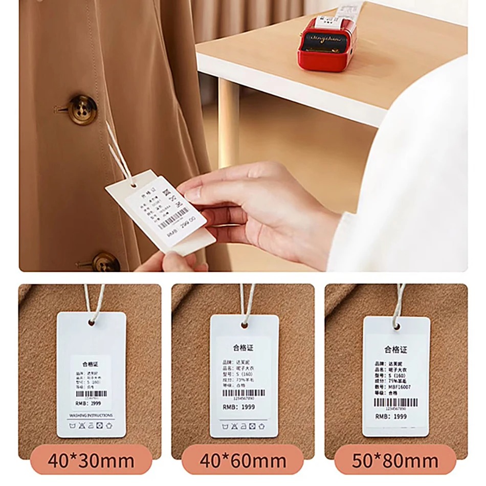 Marklife P50 Barcode Label Printer Labeling Maker Machine Mini Portable ...