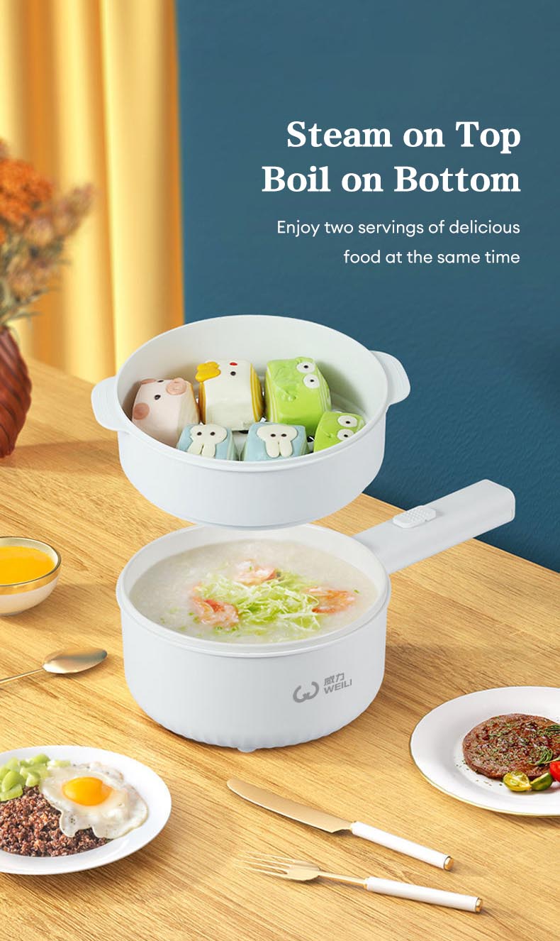 Electric Cooking Pot 2L Multi-functional Home Mini Small Electric Pot ...