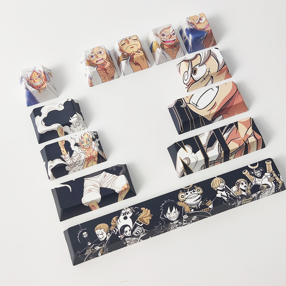 12pcs Anime Keycaps Cherry PBT Dye Sublimation Mechanical Keycaps DIY ...