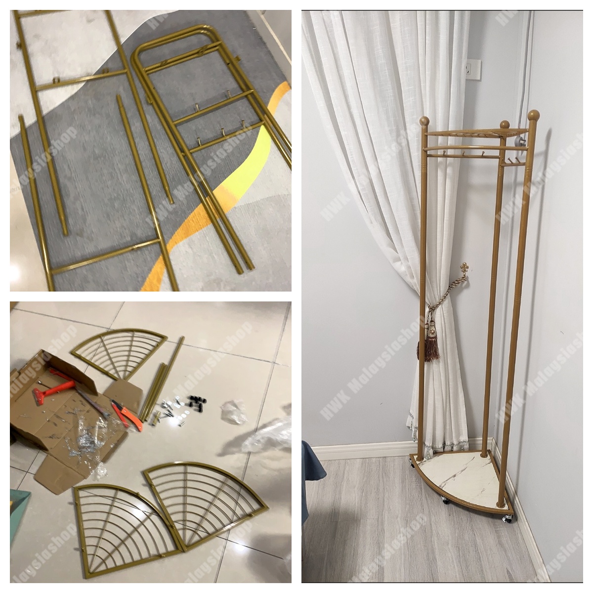 Corner Coat Rack Floor-standing Vertical Bedroom Bag Simple Hanger ...