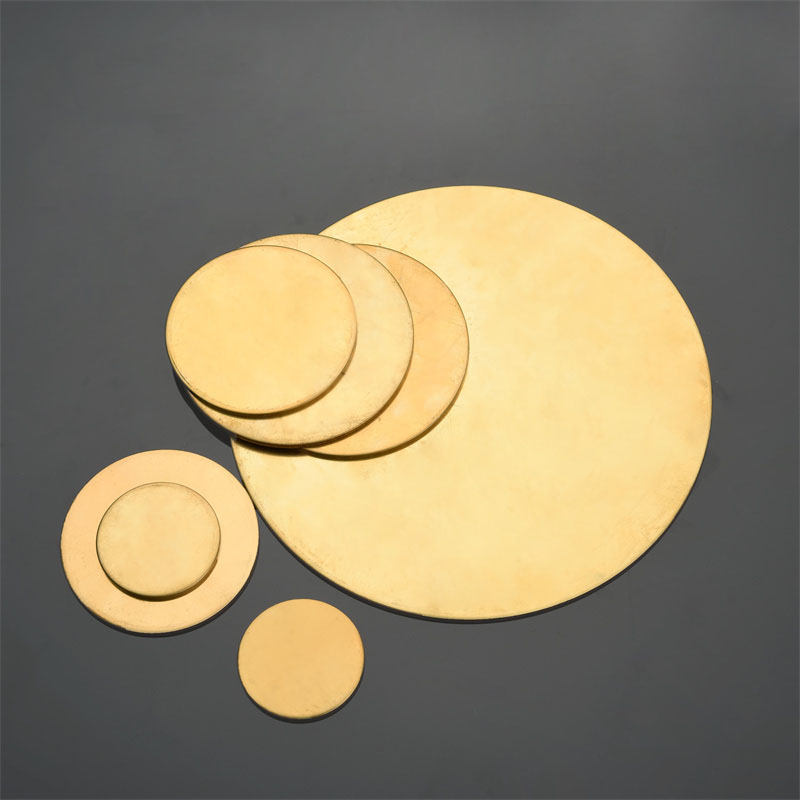 Brass Plate Disc Brass Round Circle Disc Plate Brass Gasket Round Plate ...
