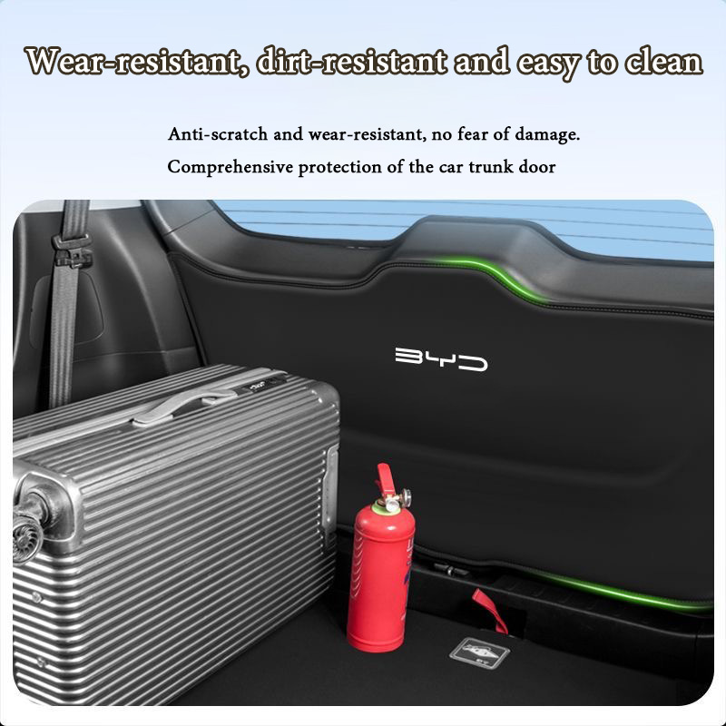 ZLWR BYD M6 tailgate anti-kick pad pu leather material anti-scratch and ...