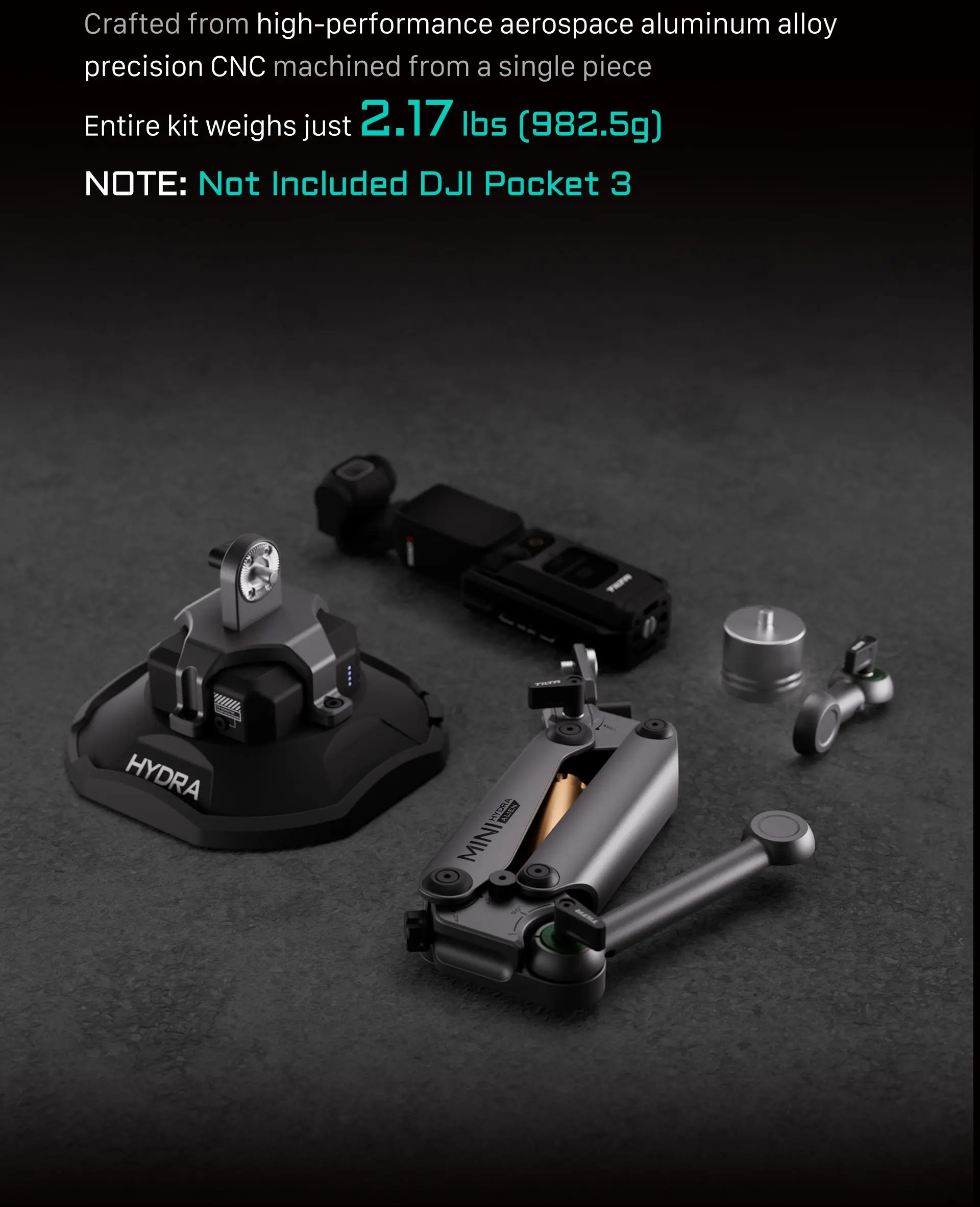 TILTA Hydra Alien Mini Car Shock Absorbing Arm HDA-T15 Car Shooting ...