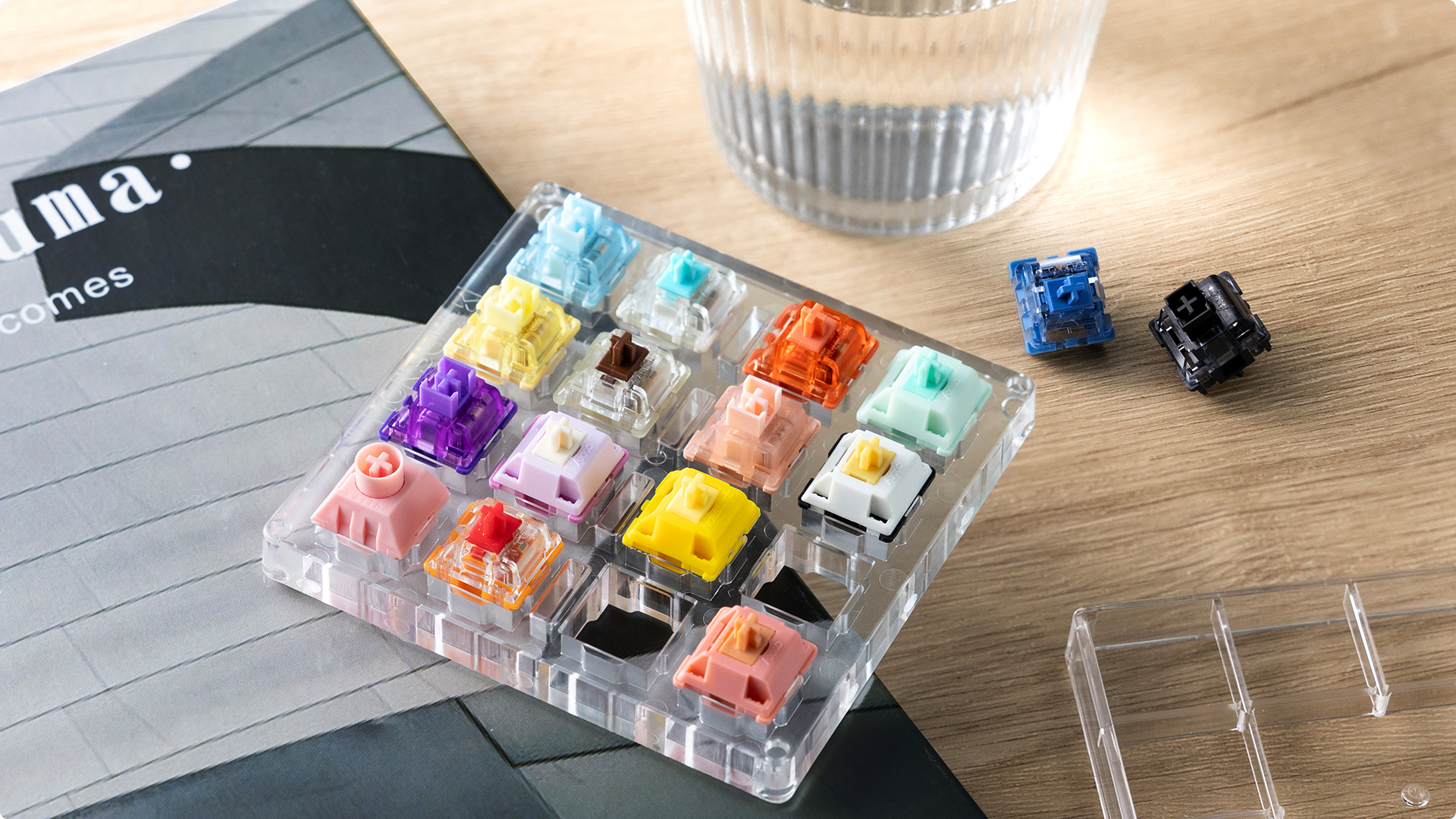 Akko x MonsGeek 16-key Switch Sampler/Tester for Mechanical Keyboard ...