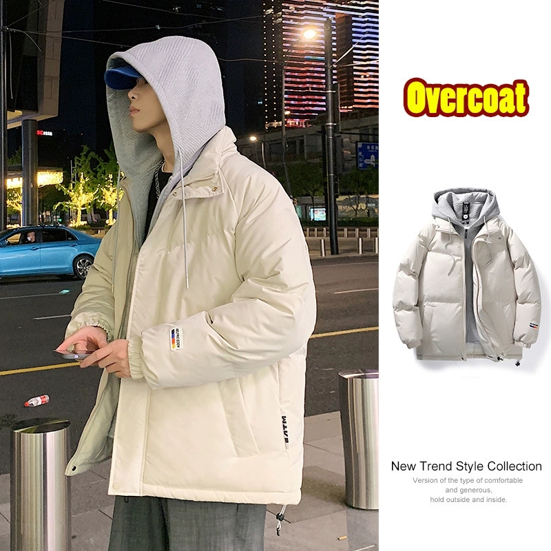 Nasa Winter Hooded Jacket Men Loose Couple Cotton Jacket Thickened Warm ...