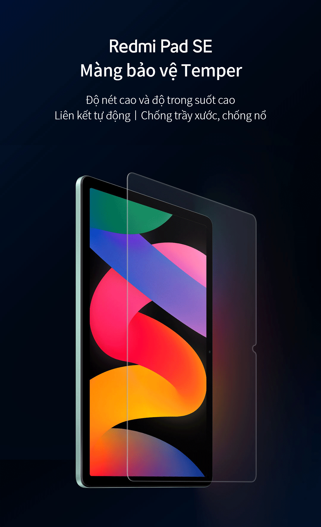 Redmi Toughened protective film, High Definition, Anti-scratch and Anti ...