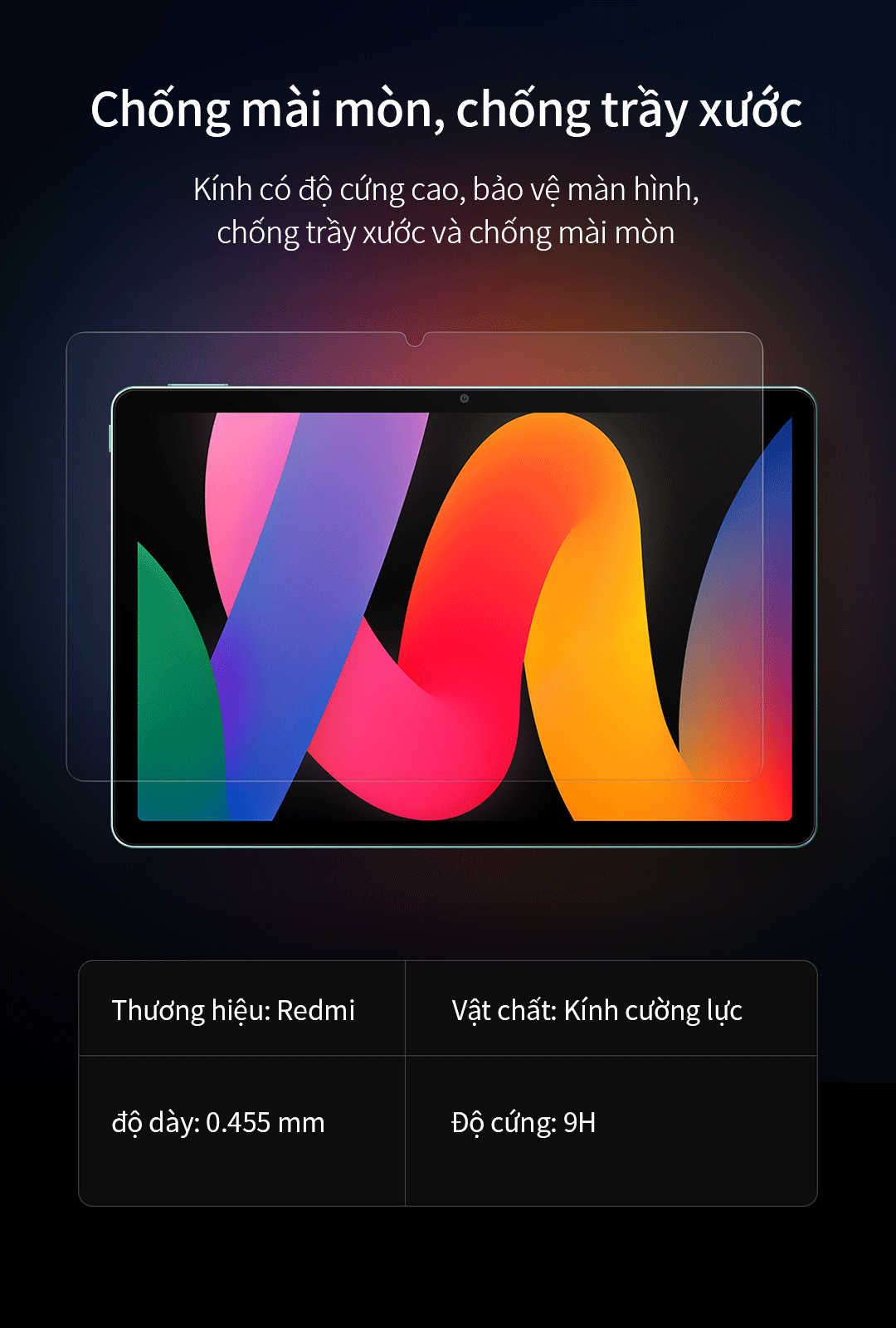 Redmi Toughened protective film, High Definition, Anti-scratch and Anti ...