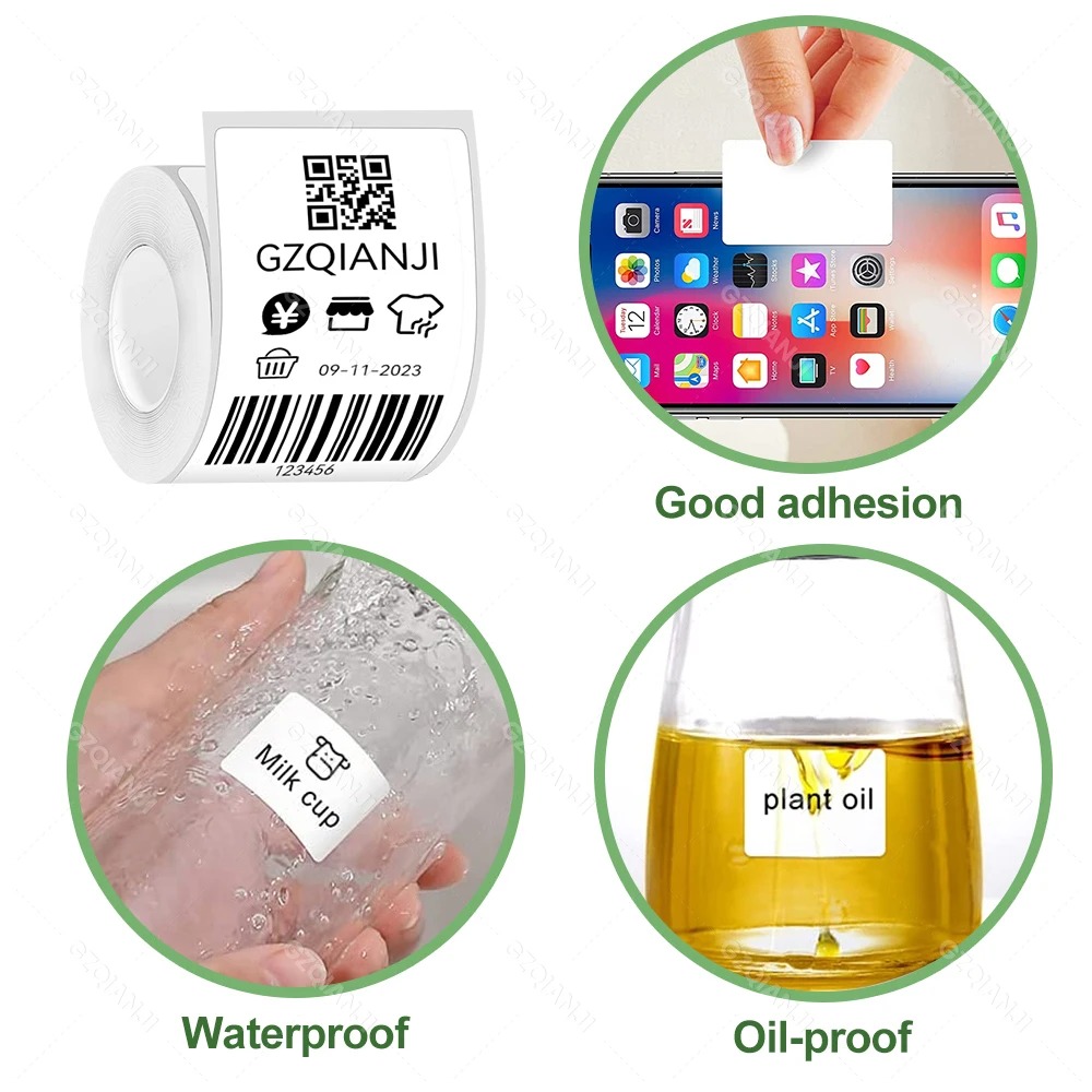 Marklife P50 Mini Label Printer Self Adhesive Portable Thermal Label ...