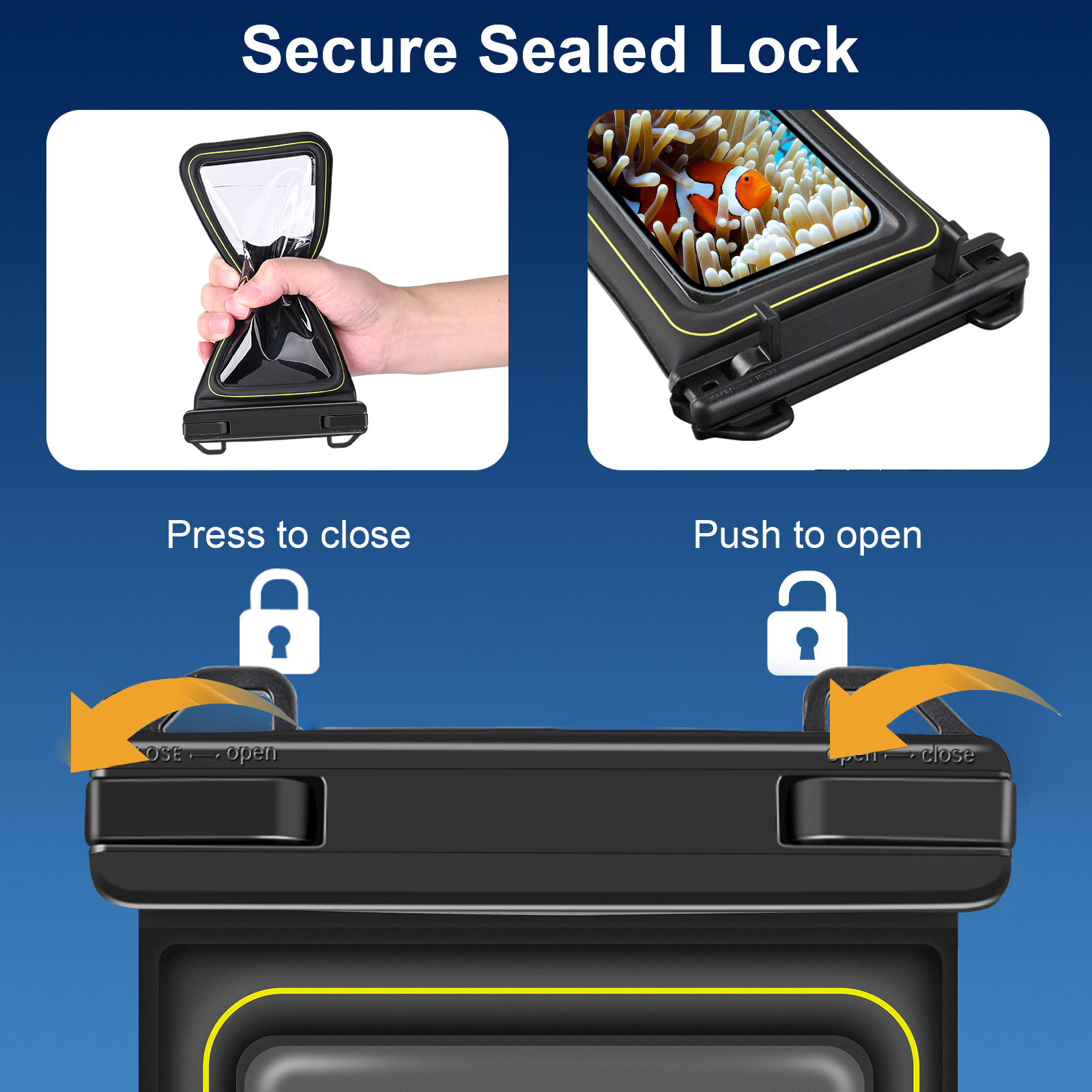 HAISSKY New Design Float Waterproof Phone Bag For iPhone 16 15 14 13 12 ...