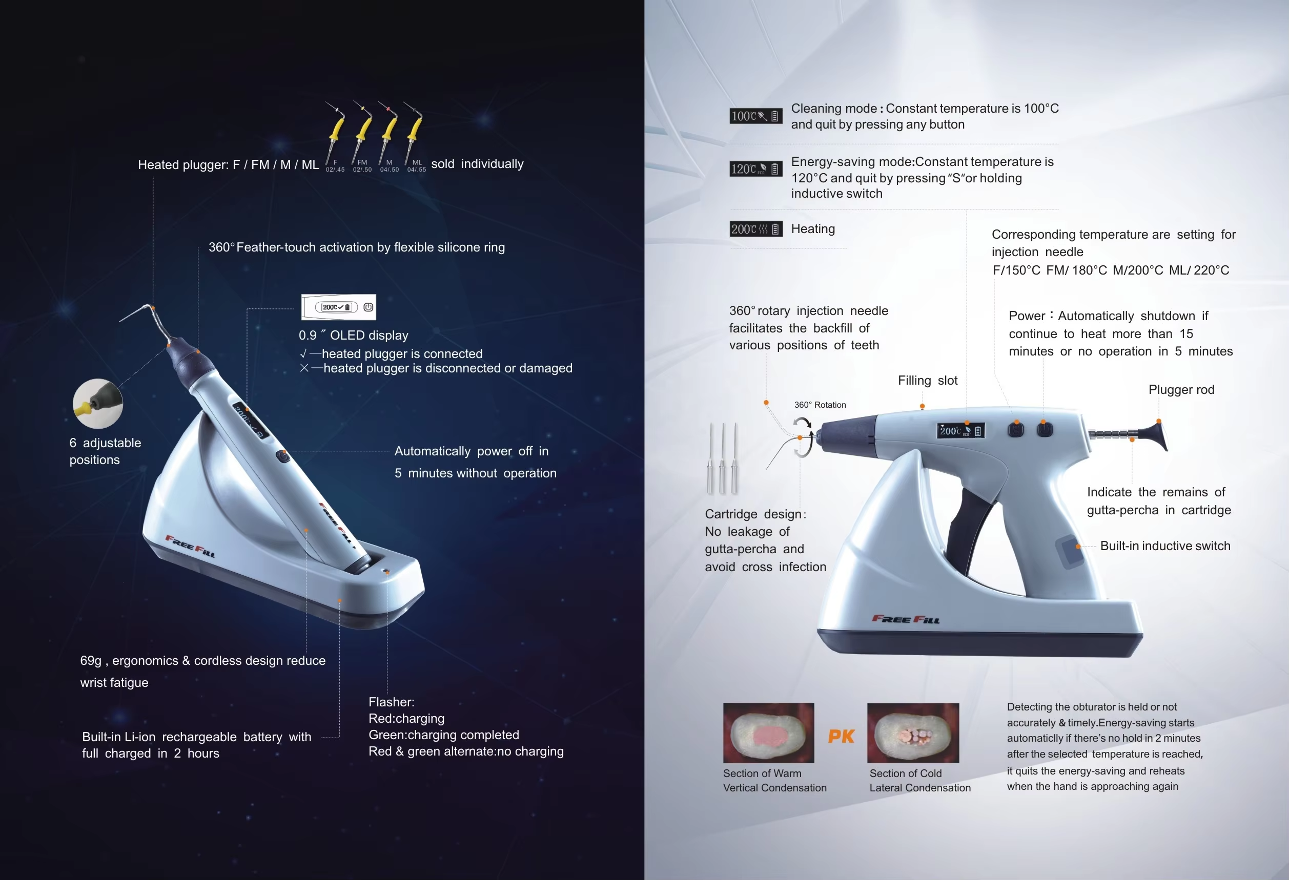 Dental Denjoy Wireless Endo Obturation Gun+ Pen Endodontic Obturation ...