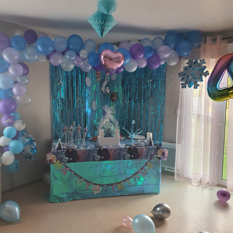 Snow Queen Balloon Garland Arch Kit For Frozen Birthday Party ...