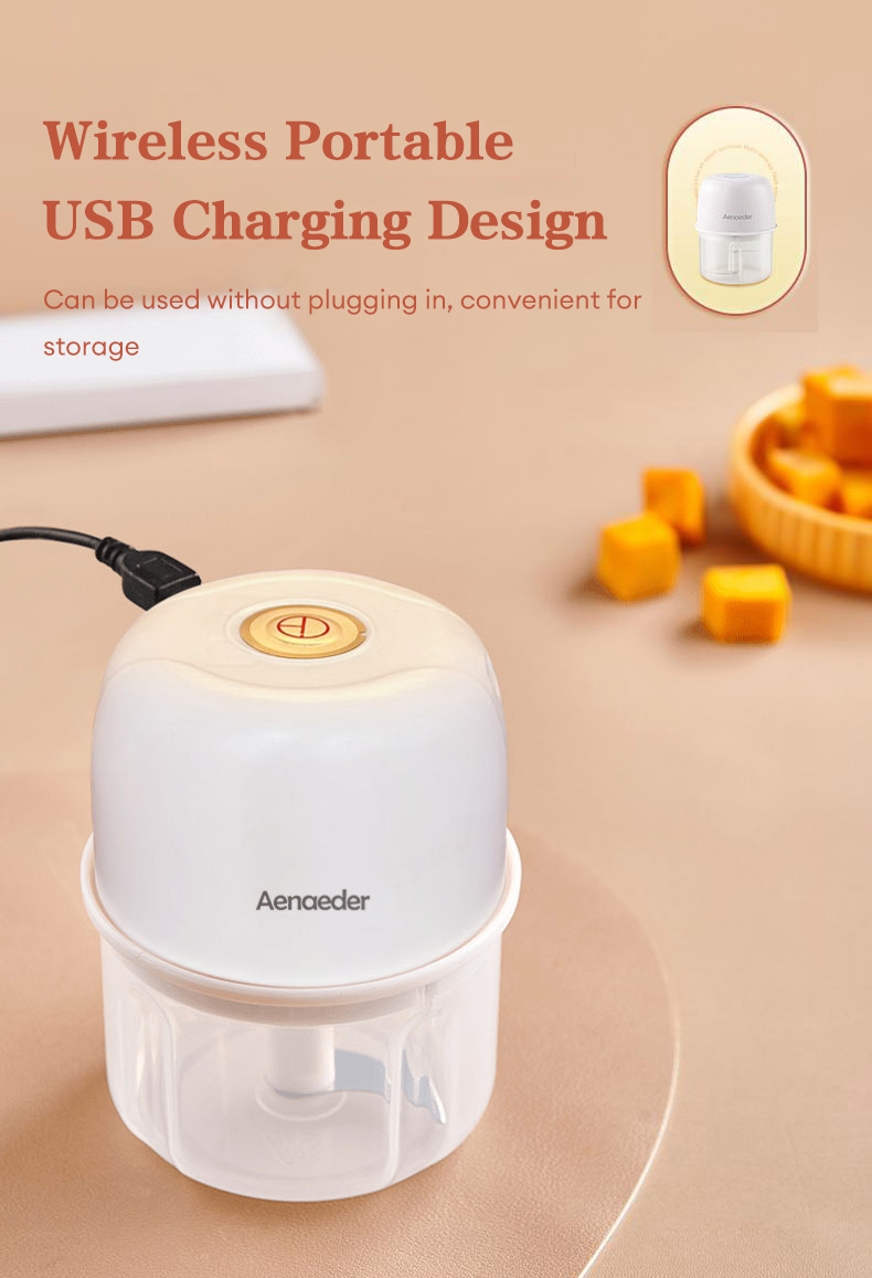 Mini Garlic Chopper Electric Garlic Machine Portable Blender Machine ...